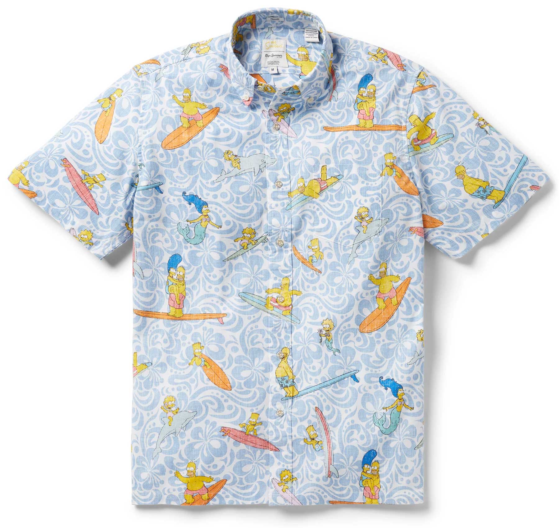 Reyn Spooner The Simpsons™ Cowabunga - Chambray | Aloha Shirt Shop